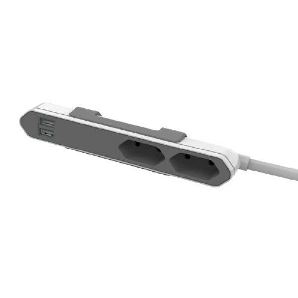 Powerbar Duo USB Gray | Van Slobbe sinds 1941!